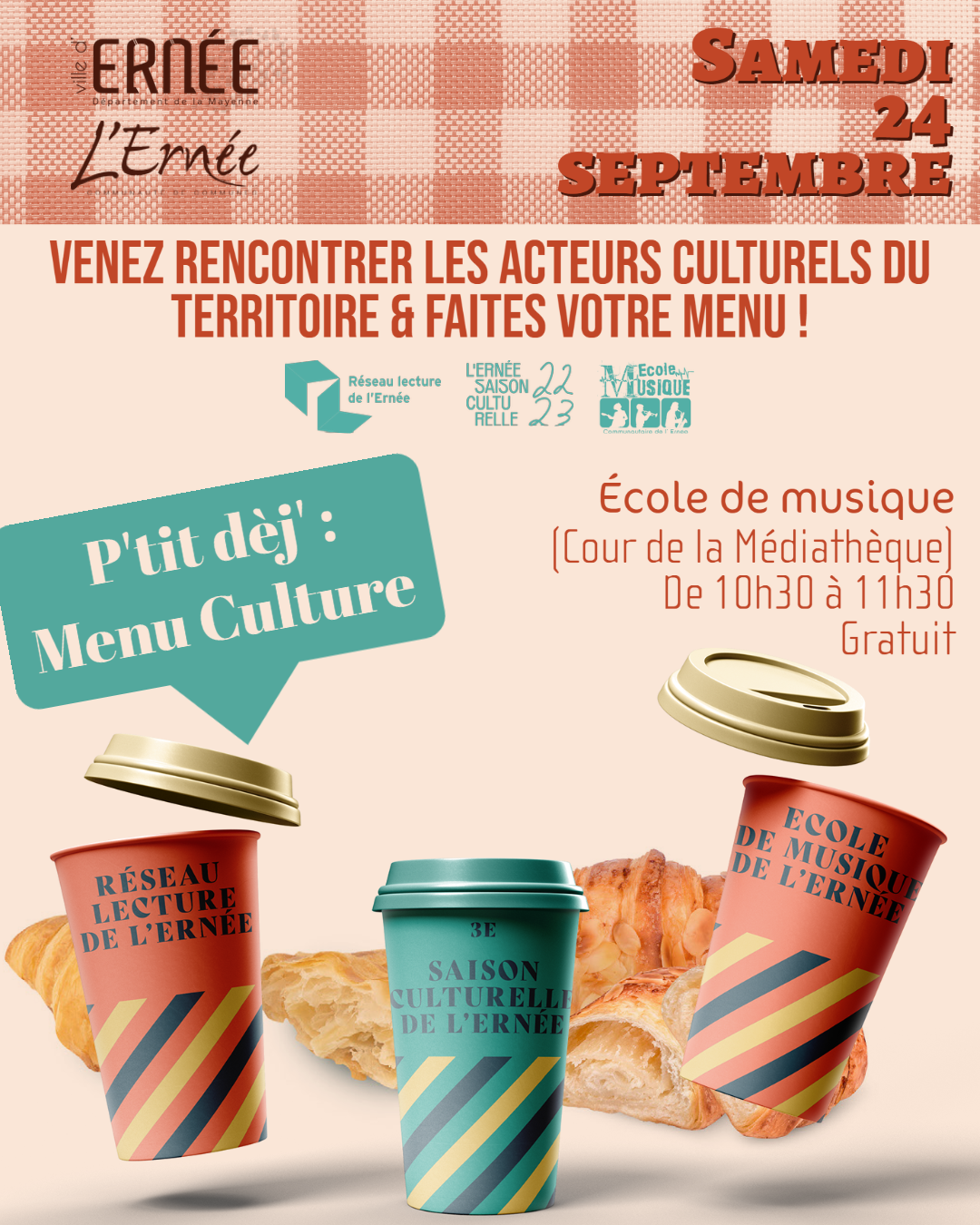 P'tit déj' : Menu Culture - Ernée