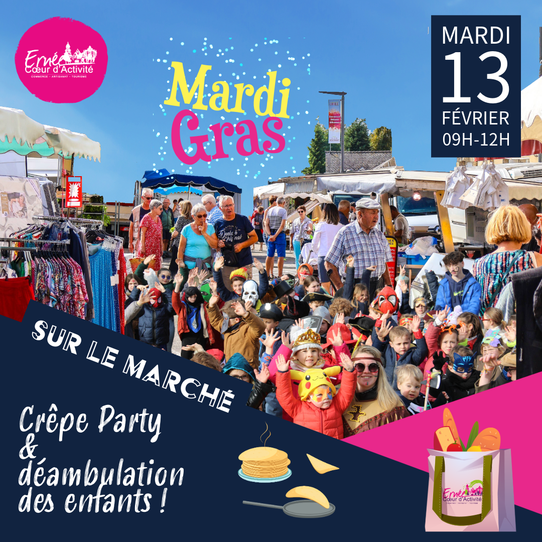 Mardi gras sur le marché - Ernée