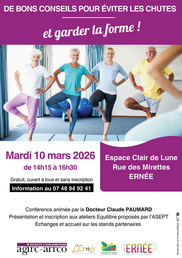 Prévenir les chutes et rester en forme - Ernée