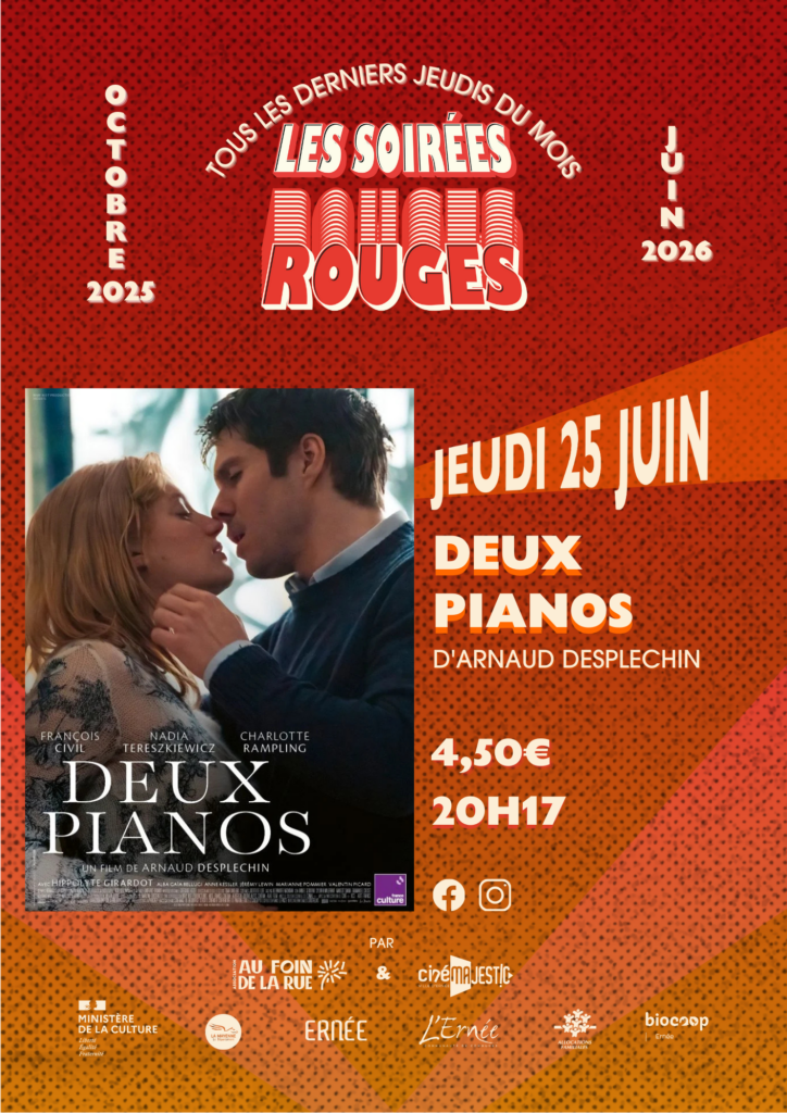 Les Soirées Rouges : Deux pianos - Ernée